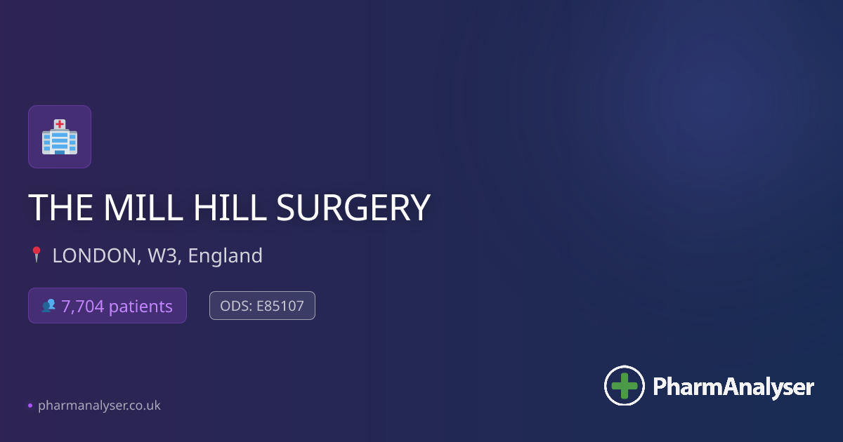 THE MILL HILL SURGERY - GP in London, W38QH, Eng... | E85107