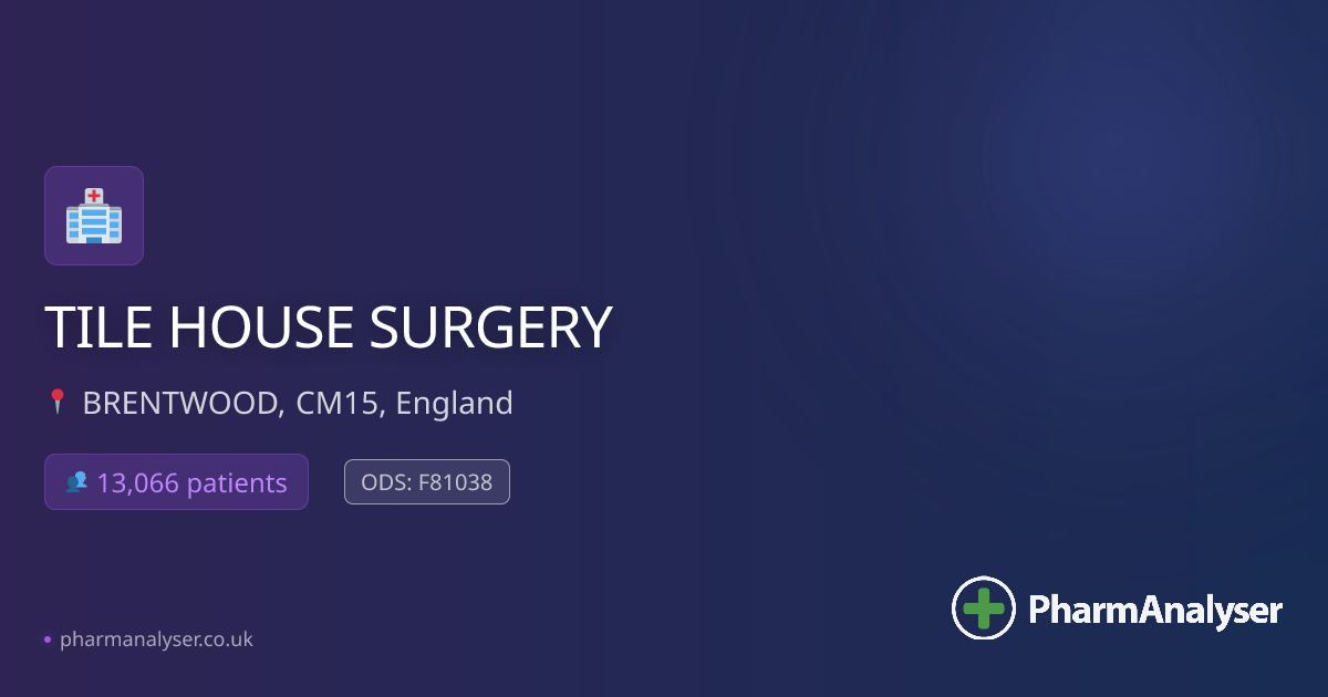 TILE HOUSE SURGERY - GP in Brentwood, CM15 8AQ,... | F81038