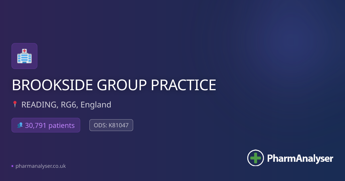 BROOKSIDE GROUP PRACTICE - GP in Reading, RG6 5H... | K81047