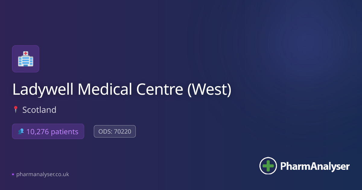 LADYWELL MEDICAL CENTRE (WEST) - GP in EH12 7TB,... | 70220