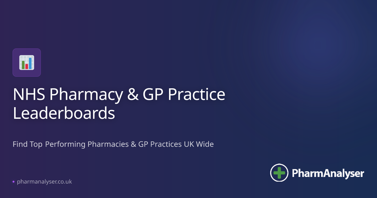 NHS Pharmacy & GP Leaderboards | PharmAnalyser